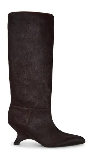 Simkhai Mel Knee High Boot In Burgundy - Fig