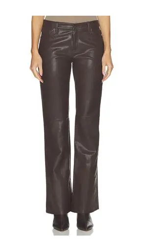 Good American Better Than Leather Low Rise Bootcut In Brown