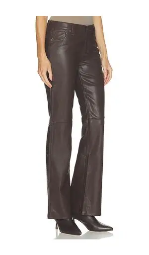 Good American Better Than Leather Low Rise Bootcut In Brown