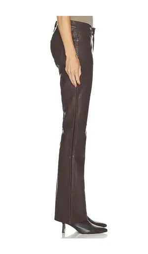 Good American Better Than Leather Low Rise Bootcut In Brown