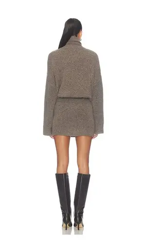 SNDYS. Marlowe Mini Dress In Taupe