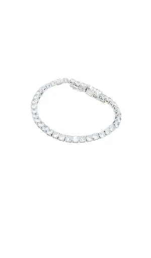 LOVERS AND FRIENDS Tennis Club Bracelet In Metallic - Silver