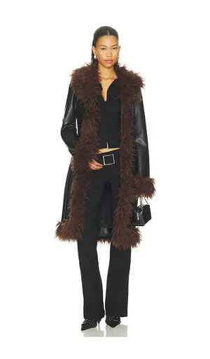 MORE TO COME Athena Shaggy Coat