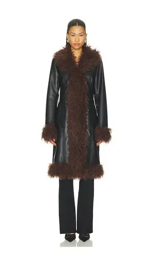 MORE TO COME Athena Shaggy Coat