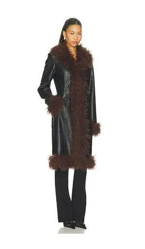 MORE TO COME Athena Shaggy Coat