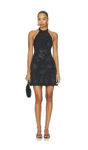 Hemant & Nandita Ruffle Hem Mini Dress