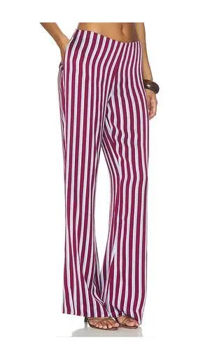Rococo Sand Flared Pant In Burgundy