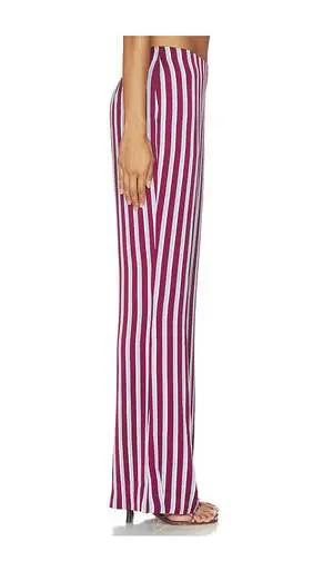 Rococo Sand Flared Pant In Burgundy