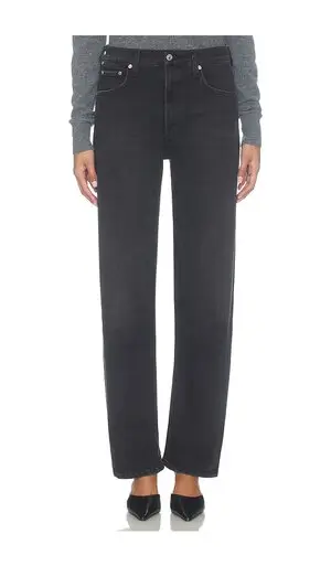 Citizens Of Humanity Palma Straight Long Jean In Grey