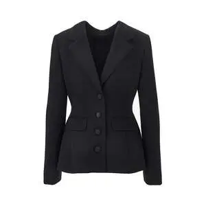Dolce & Gabbana Wool Double Crepe Back To Front Jacket - Black