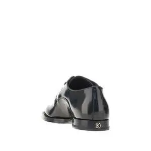 Dolce & Gabbana Spazzolato Leather Laced Shoes