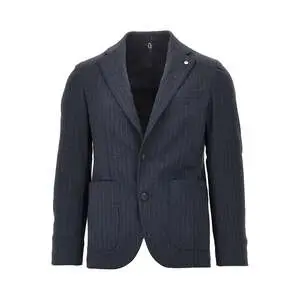 L.B.M. 1911 L. B.m. 1911 Active Uniform Single-breasted Jacket - Blue