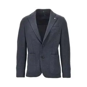 L.B.M. 1911 L. B.m. 1911 Active Uniform Single-breasted Jacket - Blue