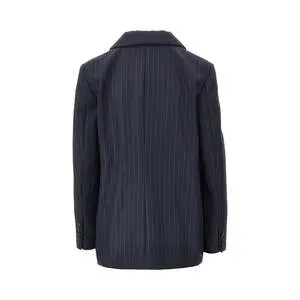 VITOVI Move' Pinstriped Wool Jacket