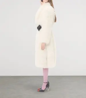 Valentino Garavani Fur Bow-belt Coat