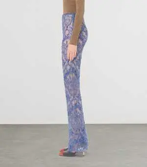 Valentino Garavani Lace Sequinned Flared Trousers