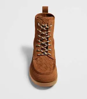 Bottega Veneta Suede Lace-up Boots