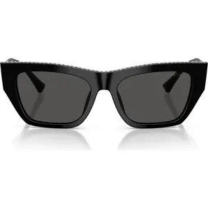 JIMMY CHOO Jc5035bf 54mm Cat Eye Sunglasses - Black/dark Grey