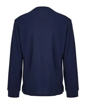 Polo Ralph Lauren Solid Color Minimalist Long Sleeve Polo Shirt
