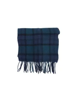 Barbour Tartan Checked Fringed Scarf