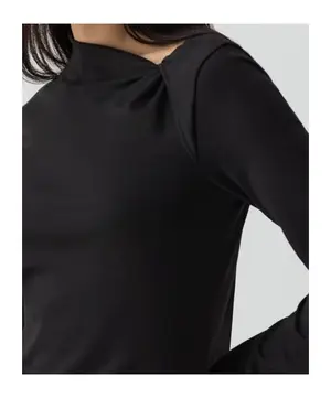 Theory Jersey Twist Neck Top