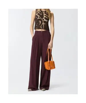 Pinko Geometric Crocheted Sleeveless Top