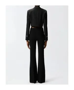 Pinko Floral-appliqué Flared Trousers