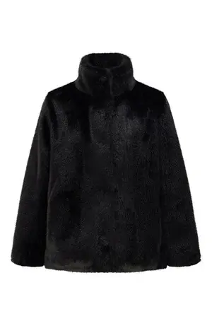 LYLA GRANT Fur-free Mink Reversible Short Jacket