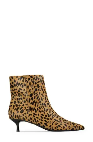 Yosi Samra Soho Genuine Calf Hair Bootie - Leopard