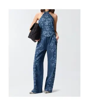 Pinko Floral Denim Top