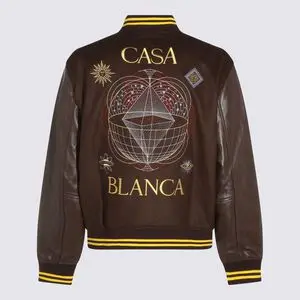 Casablanca Embroidered Varsity Jacket