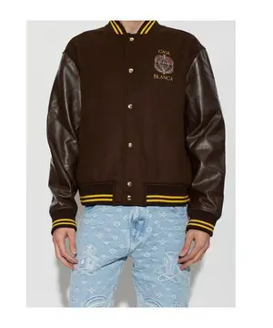 Casablanca Embroidered Varsity Jacket