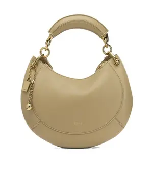 Chloé Marcie Small Hobo Shoulder Bag - Beige