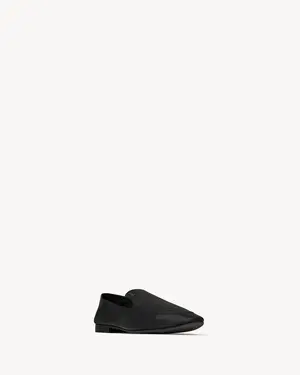 Saint Laurent Alain Slippers In Smooth Leather
