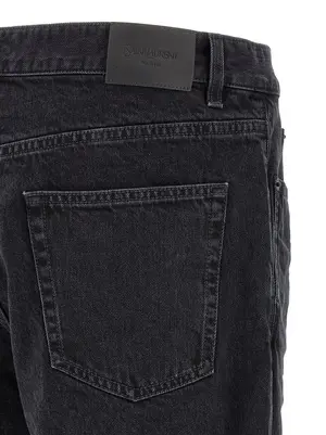 Saint Laurent Logo-patch Jeans