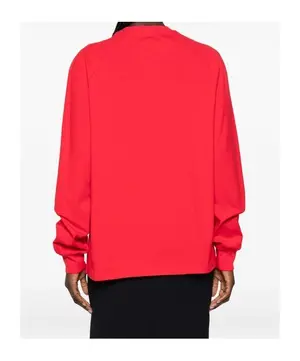 SHUSHU/TONG Ruffled Logo-embroidered T-shirt