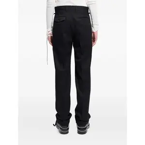ANN DEMEULEMEESTER Worsted Wool Gabardine Trousers