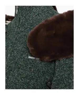 SHUSHU/TONG Faux-fur Trim Zip-up Jacket