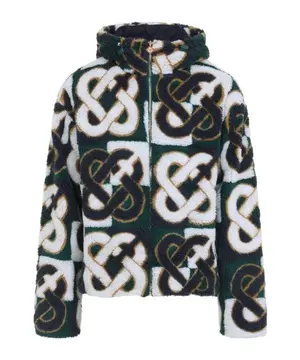 Casablanca Classic Plaid Logo Fleece Jacket