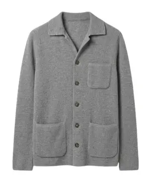 LARDINI Long-sleeved Cardigan - Gray
