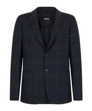 Zegna Checked Two-button Blazer