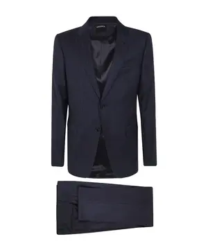 Zegna Check-pattern Wool Suit