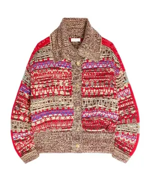 Dries Van Noten Jacquard Wool Cardigan - No