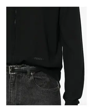 Fendi Long-sleeved Cardigan - Black