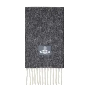 VIVIENNE WESTWOOD Tasseled Scarf - Gray