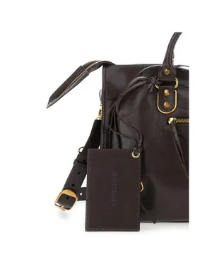 Balenciaga Le City Uptown Studded Top Handle Bag - No