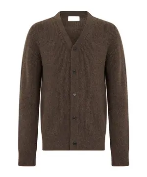 ROBERTO COLLINA Wool-blend Cardigan - Brown