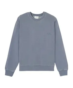 A.p.c. Logo-print Sweatshirt - Blue
