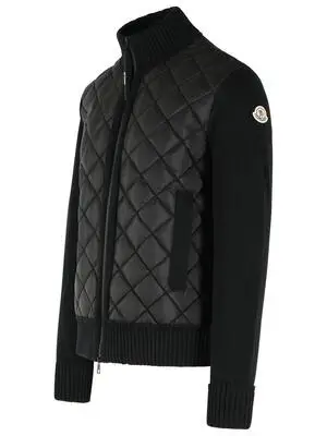 Moncler Logo Patch Zip-up Padded Cardigan