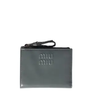 Miu Miu Small Leather Wallet - Opal
